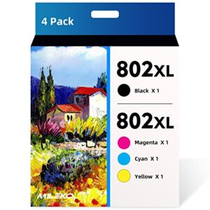 802 xl ink cartridges remanufactured for epson 802 ink cartridge combo pack t802 remanufactured for epson 802xl ink cartridge works with epson workforce pro wf-4740 wf-4734 wf-4730 ec-4040 ec-4030