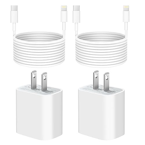 10 Ft iPhone Fast Charger【Apple MFi-Certified】 2-Pack 20W Super Fast Charger cargador with Long Fast Charging Cable for iPhone 14/13/12/11 Pro Max,14 Plus,Mini,Pro/XS/SE/XR/iPad