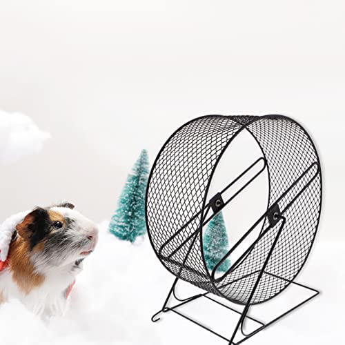 ULTECHNOVO Chinchilla Wheel, Pet Hamster Running Wheel, Hamster Toys for Hamster Cage Spinner Small Animals Exercise Wheels for Dwarf Syrian Gerbils Mice Or Other Small Animals(Black 26)