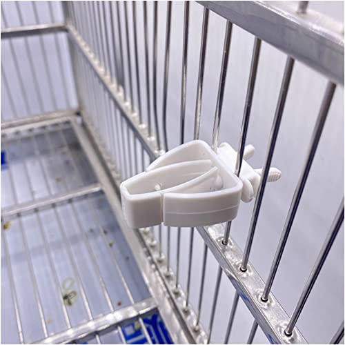 Gigicloud 10pcs Birds Food Holders, Multi-Function Parrot Vegetable Clips Bird Cage Feeder Clip Reusable Birds Fruit Fork Food Racks Plastic Bird Feeder Clamps for Pet Parrot Canaries Rabbits