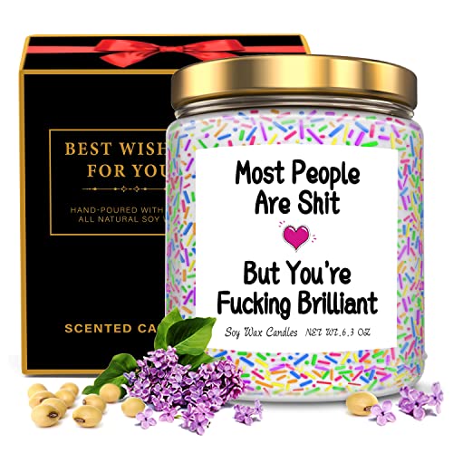 Birthday Gifts for Women, Friendship Gifts for Women Birthday BFF Gifts Funny Gifts for Women, Her, Best Friends Female, Sisters Sprinkles Scented Candle