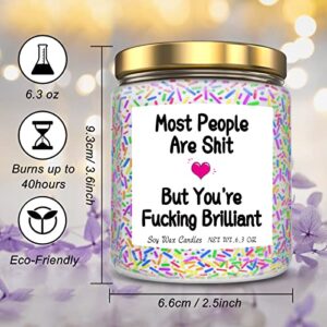 Birthday Gifts for Women, Friendship Gifts for Women Birthday BFF Gifts Funny Gifts for Women, Her, Best Friends Female, Sisters Sprinkles Scented Candle