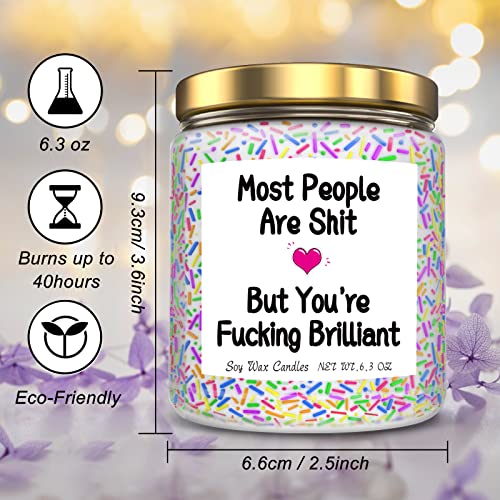 Birthday Gifts for Women, Friendship Gifts for Women Birthday BFF Gifts Funny Gifts for Women, Her, Best Friends Female, Sisters Sprinkles Scented Candle