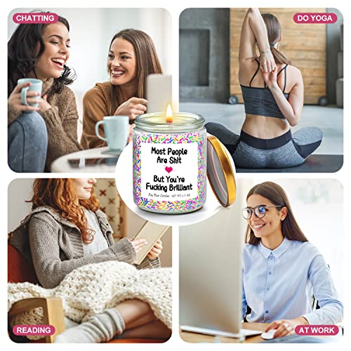 Birthday Gifts for Women, Friendship Gifts for Women Birthday BFF Gifts Funny Gifts for Women, Her, Best Friends Female, Sisters Sprinkles Scented Candle