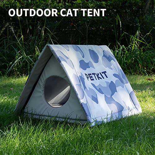 PETKIT Shelter Dome Max Pet Tent Bed for Cats/Dogs, Outdoor Waterproof Cats Sleeping Tent Cave, Courtyard Cat Puppy House Rainproof