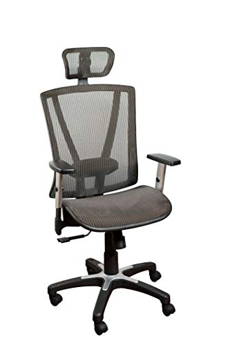 ErgoMax Ergonomic Height Adjustable, Home Office, Mesh, Desk, Computer Lumbar Support, Back Relief, Comfortable Breathable Chair, 52 Inch Max, Brown