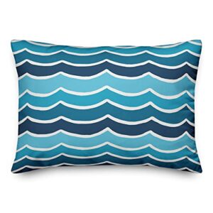 creative products waves 14x20 indoor/outdoor pillow