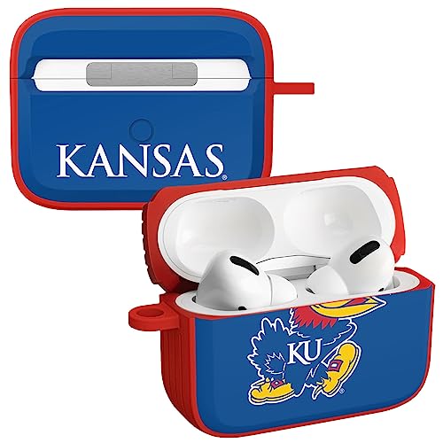 AFFINITY BANDS Kansas Jayhawks HDX Case Cover Compatible with Apple AirPods Pro 1 & 2 (Classic)