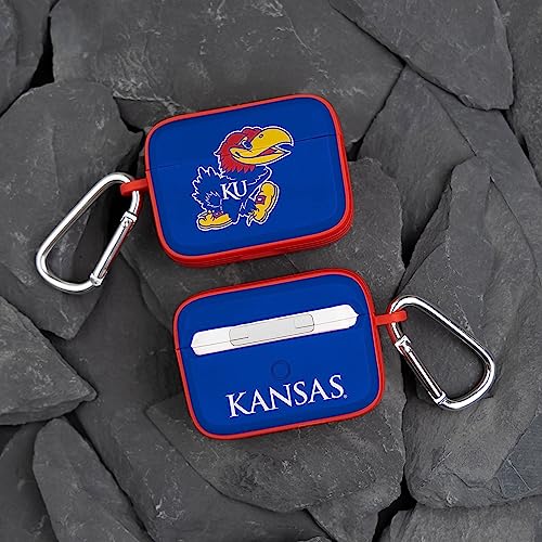 AFFINITY BANDS Kansas Jayhawks HDX Case Cover Compatible with Apple AirPods Pro 1 & 2 (Classic)