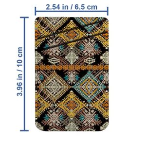 Diascia Pack of 2 - Cellphone Stick on Leather Cardholder ( Ethnic Boho Ethno Pattern Pattern ) ID Credit Card Pouch Wallet Pocket Sleeve