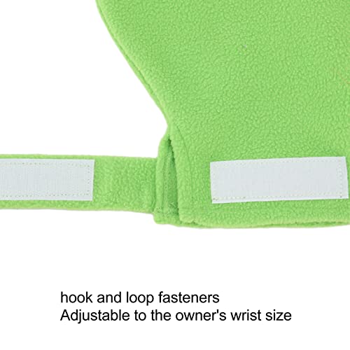 Zerodis Small Animals Calming Glove,Sugar Gliders Comfy Bonding Mitt Anti Bite Pet Handling Glove Grooming Bite Proof Protection Supplies for Hedgehogs Rats Hamsters (Green)