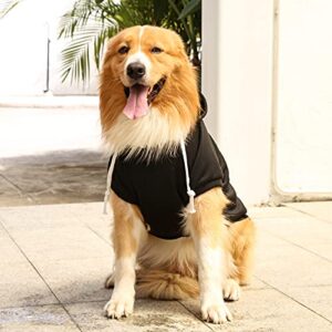 Pet Clothes Hooded Sweatshirt for Dogs Cat Pet Autumn and Winter Zipper Fleece Pocket Sweatshirt Black Tops Pet Cats and Dogs Hoodies Cute Warm Pet Clothes Sweater for Dogs Medium Size (Black 1, XS)