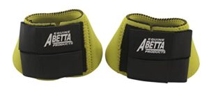 abetta pro neoprene no turn bell boots chartreuse size medium horse tack