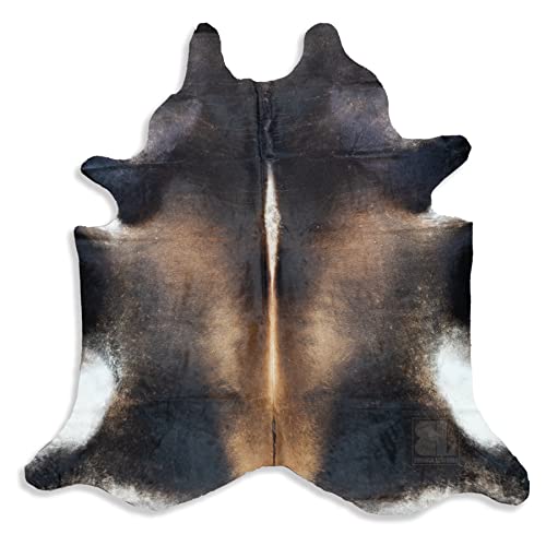 bonanza leathers Genuine Mahogany Cowhide Rug XL Approx. 6 x 7- 8 ft. 180 cm x 220 cm