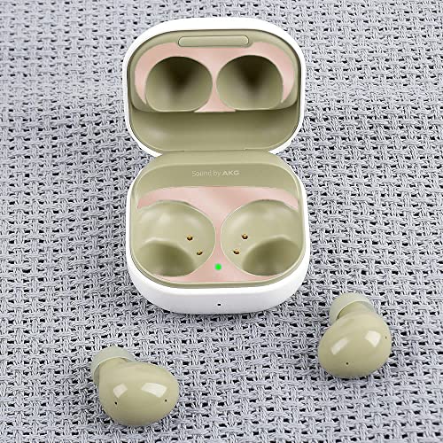 Dust Guard Ear Tips Kit for Galaxy Buds 2 SM-R177, 2 Ultra Thin Dust Proof Metallic Stickers Cover and 6 Pairs Replacement Eartips Compatible with Samsung Galaxy Buds 2 - S/M/L Rose Gold