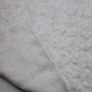 Texco Inc Flokati Curly Faux Fur Cuddly Fabric, White 1 Yard