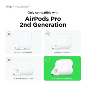 elago Liquid Hybrid Case Compatible with AirPods Pro 2nd Generation Case Cover - Compatible with AirPods Pro 2 Case, Triple Layer Protection, Keychain Included, Dust Resistant, Shockproof (Stone)