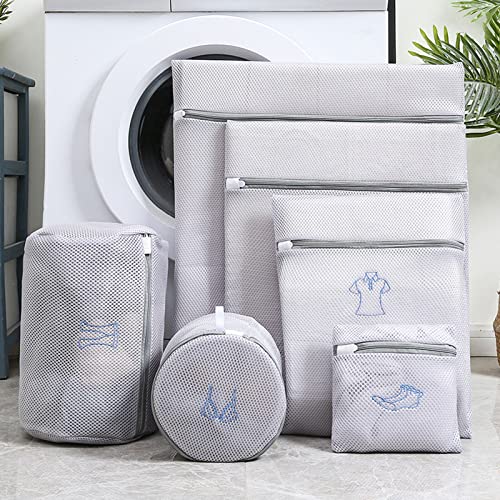 TFCFL 6 Pack Laundry Wash Bag Durable Mesh Wash Laundry Bag Blouse Hosiery Stocking