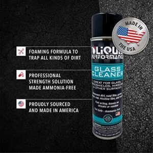 Liquid Performance - Glass Cleaner - Great for Glass, Windows, and Mirror Surfaces - Tint Safe - Ammonia and Anti-Hazing Free (19 Oz)