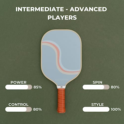 Holbrook Pickleball Paddles - Rewind Design | Performance Series | Carbon Fiber/Graphite Blend Surface | Polypropylene Honeycomb Core | Quality & Design Meet Pickleball