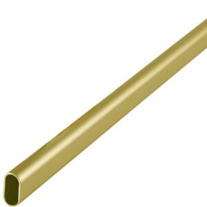 OVAL Closet Rod Matt Brass 33 Inches