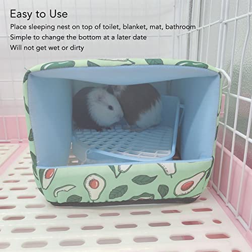 Zerodis Hamster Sleeping, Bottomless Small Pet Bed House Hook Fixed Comfortable for Guinea Pigs (30 * 25 * 19CM)