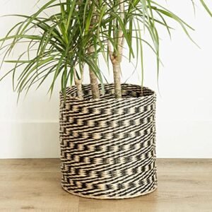 vietnam large hand woven seagrass spiral basket