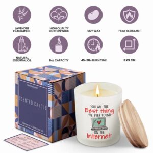 Gifts for Boyfriend, Girlfriend, Husband, Wife - Couples Gifts - Anniversary Birthday Gifts for Him, Her - I Love You Gifts for Her, Him - Romantic Gifts for Him, Her - Scented Candle for Men, Women