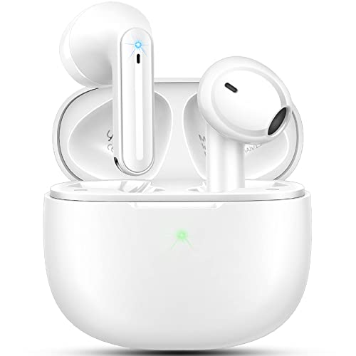 yobola Wireless Earbuds, Bluetoth Earbuds Deep Bass HiFi Stereo, Bluetoth Headphones 4 Microphone Clear Call, IPX7 Waterproof Wireless Headphones 5.3 Touch Control, USB-C Fast Charging