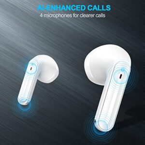 yobola Wireless Earbuds, Bluetoth Earbuds Deep Bass HiFi Stereo, Bluetoth Headphones 4 Microphone Clear Call, IPX7 Waterproof Wireless Headphones 5.3 Touch Control, USB-C Fast Charging