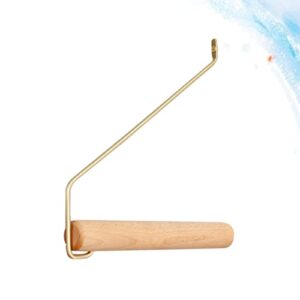 Alipis Towel Hooks 2pcs Living for Entryway Bathroom Organizer Peg Rack Hanger Smooth Coat Hook Door Scarves Bamboo Hooks Umbrellas Towel Wear- Hallway Adhesive Robe Wood Resistant Wall Towel Hook