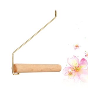 Alipis Towel Hooks 2pcs Living for Entryway Bathroom Organizer Peg Rack Hanger Smooth Coat Hook Door Scarves Bamboo Hooks Umbrellas Towel Wear- Hallway Adhesive Robe Wood Resistant Wall Towel Hook