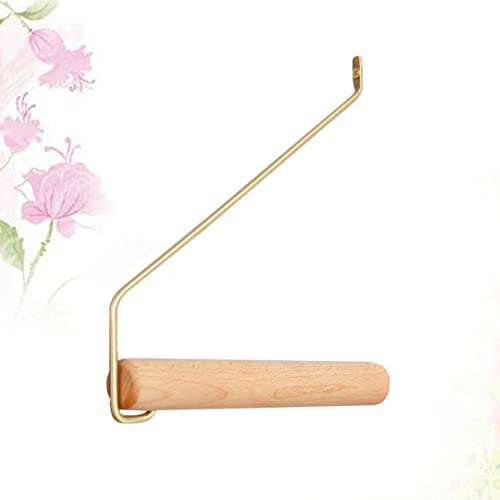 Alipis Towel Hooks 2pcs Living for Entryway Bathroom Organizer Peg Rack Hanger Smooth Coat Hook Door Scarves Bamboo Hooks Umbrellas Towel Wear- Hallway Adhesive Robe Wood Resistant Wall Towel Hook