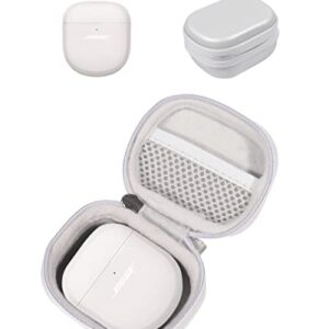 getgear case for New Bose QuietComfort Earbuds II, Wireless Bluetooth Earbuds (Smoke White)