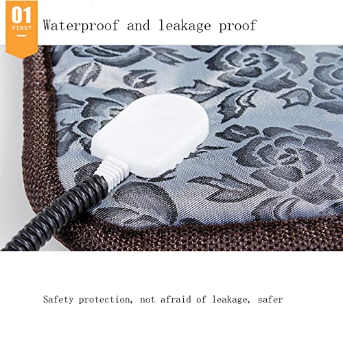 NA# 2Pcs Pet Electric Blanket Heating Soft Pad Three Gears Adjustable Temperature Electric Warmer Blanket Dog Cat Pad Waterproof Bite-Resistant Wire Mat with 1 Spray Care Cleaner