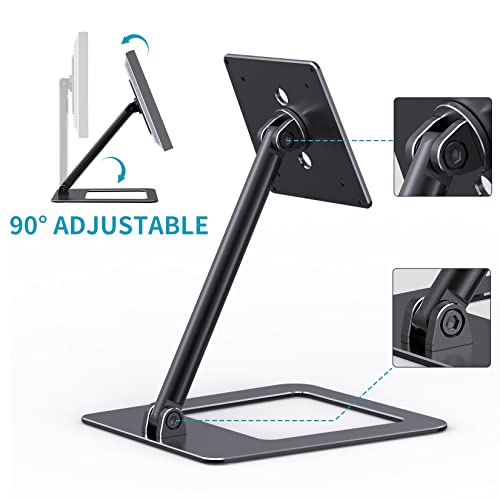 Letlar Echo Show 15 Stand Adjustable, Show 15 Mount with 360° Rotation Plate, Tilt Stand for Echo Show 15 Smart Display, Whole Aluminum, Hold The Device Stably