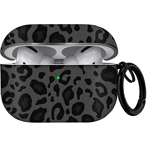 Youtec for Airpods Pro 2nd Generation Case Cover 2022, Leopard Print for Airpods Pro 2 Case Cute Soft Protective Cover with Keychain, for Women Girls Apple for Airpods Pro 2(Dark Leopard)