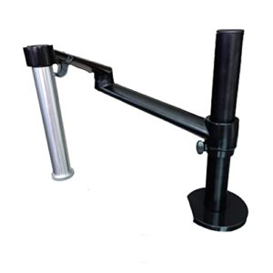 lxxsh adjustable microscope stand holder metal 25mm pillar binocular trinocular microscopio bracket table clamp support (color : b, size : see figure)