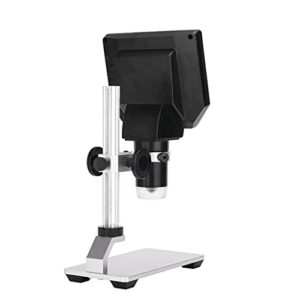 LXXSH Electronic USB Microscope 1-1000X Digital Soldering Video Microscopes 4.3" LCD Magnifying Camera Metal Stand Magnifier