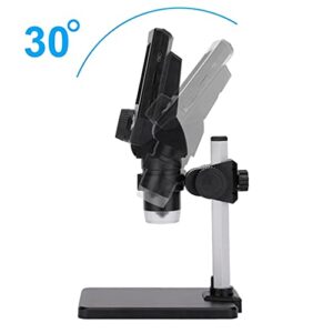 LXXSH Electronic USB Microscope 1-1000X Digital Soldering Video Microscopes 4.3" LCD Magnifying Camera Metal Stand Magnifier