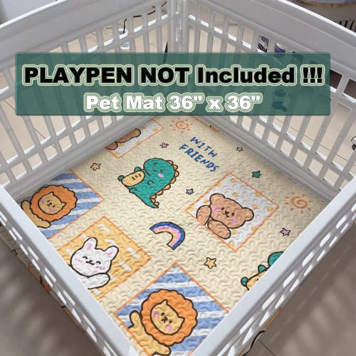 Dog Playpen Urine Pad Dog Pee Pads Puppy Pads, [PLAYPEN NOT Included!!] Reusable Pet Training Pads,Large Pet Pee Pad,Waterproof Pet Pads for Dog Bed Mat,Super Absorbing Whelping Pads (Urine Pad)