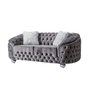 beyan bursa love seats, loveseat, gray velvet