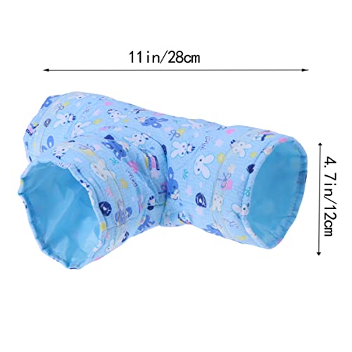 Guinea Pig Tunnel 3 Way Pet Tunnels Pet Animal for Playing Toy Pig with Guinea Cats Tubes Cartoon Rabbits Printed Animal Tunnel