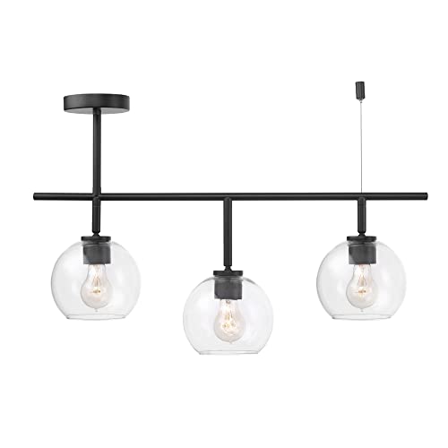 Globe Electric Mika 3-Light Track Lighting, Matte Black, Bulb Not Included