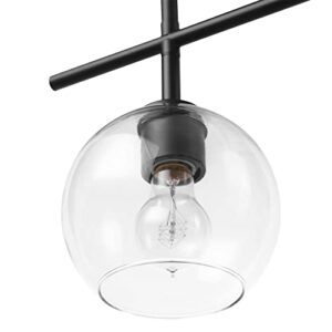 Globe Electric Mika 3-Light Track Lighting, Matte Black, Bulb Not Included