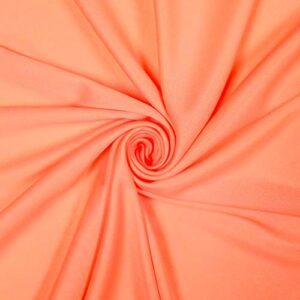 texco inc polyester interlock lining 2 way stretch/decoration, apparel, home/diy fabric, coral 011 1 yard