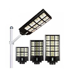 Solar Lights Street Lights Outdoor, Parking Lot Light Commercial Dusk to Dawn Led Street Light Solar Powered with Motion Sensor for Basketball Court, Road, Playground (1200, Volts) (1200, Volts)