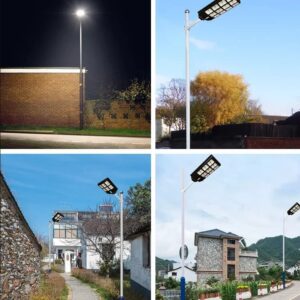 Solar Lights Street Lights Outdoor, Parking Lot Light Commercial Dusk to Dawn Led Street Light Solar Powered with Motion Sensor for Basketball Court, Road, Playground (1200, Volts) (1200, Volts)