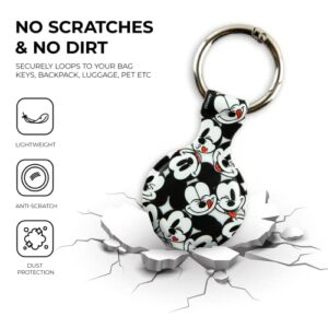 Disney Mickey Mouse Holder for Apple AirTag - Protective Tracker with Keychain for Dog, Bags, Keys - Disneyland Essentials and Holiday Gifts