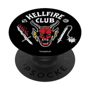 stranger things hellfire club logo popsockets standard popgrip